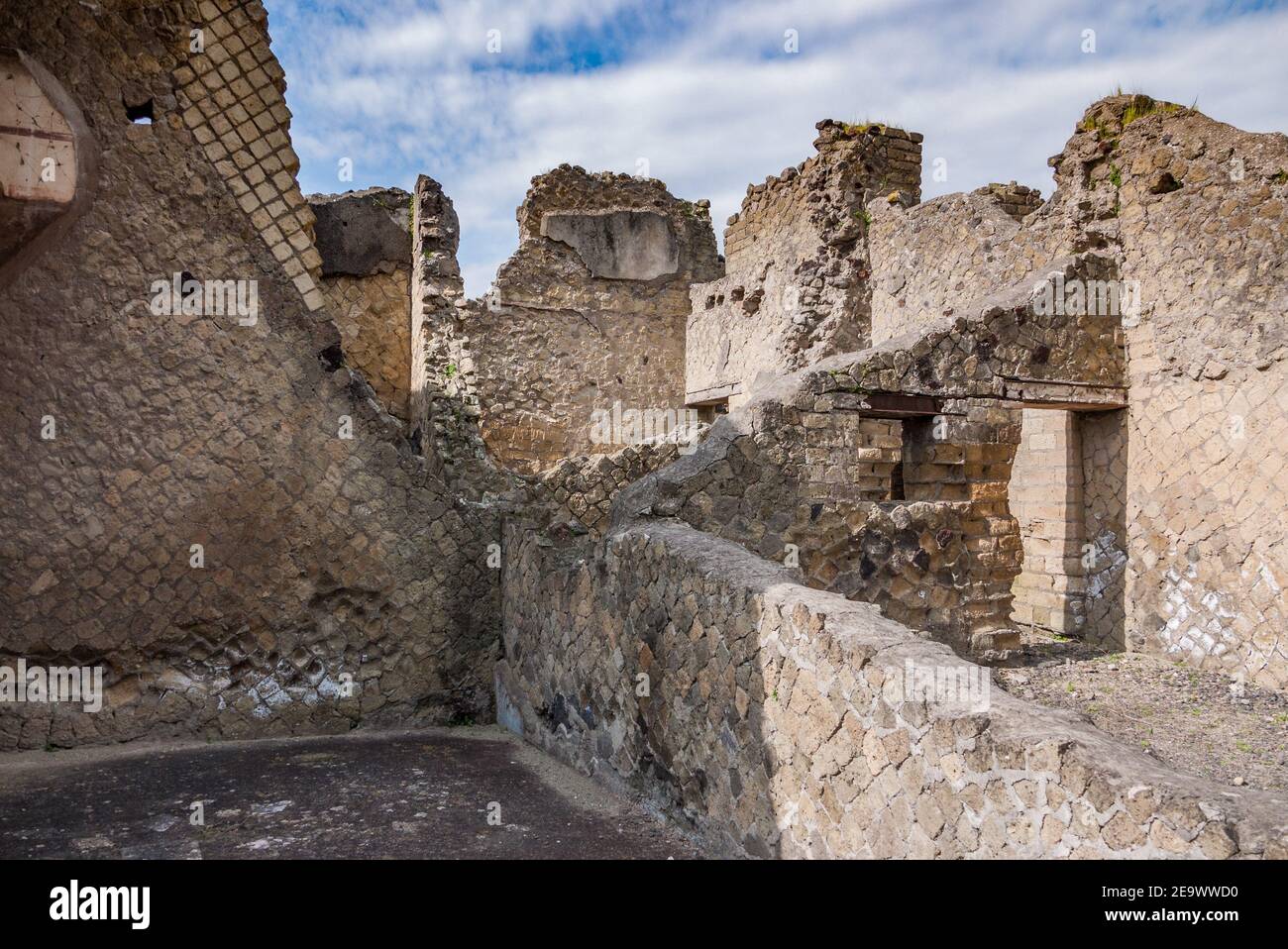 Herculaneum ruins, ancient Roman fishing town buried by the eruption of ...