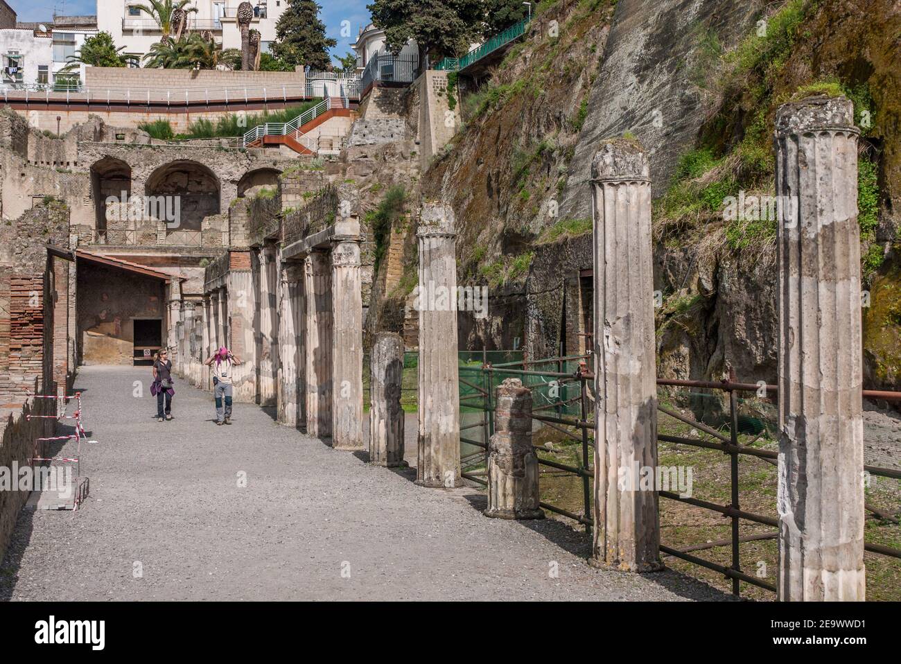 Herculaneum ruins, ancient Roman fishing town buried by the eruption of ...