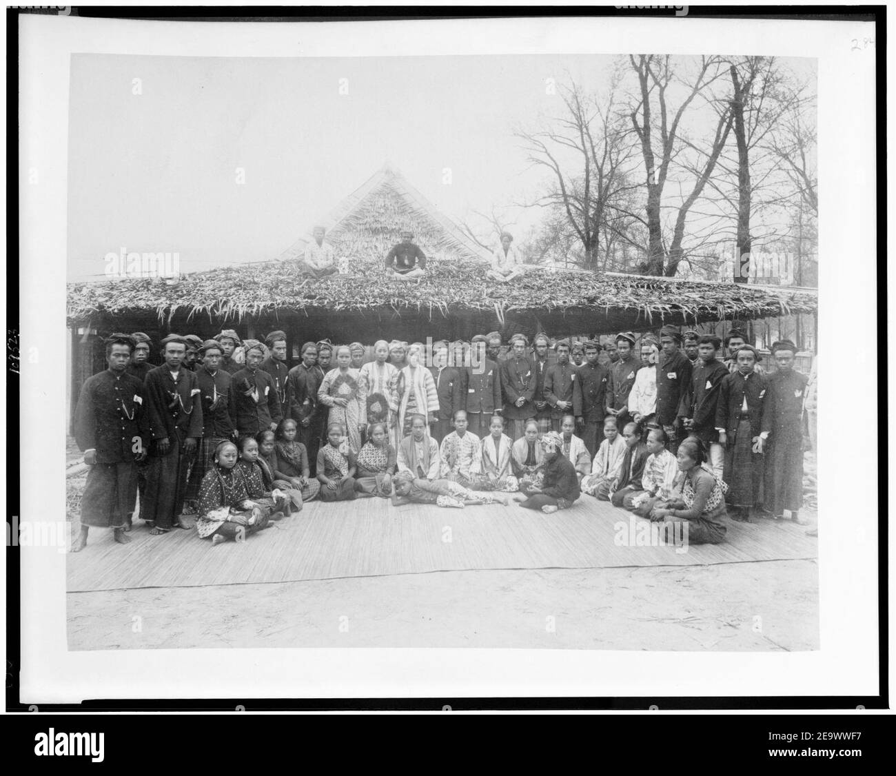 Native workers in Javanese Village, Paris Exposition, 1889 Stock Photo ...