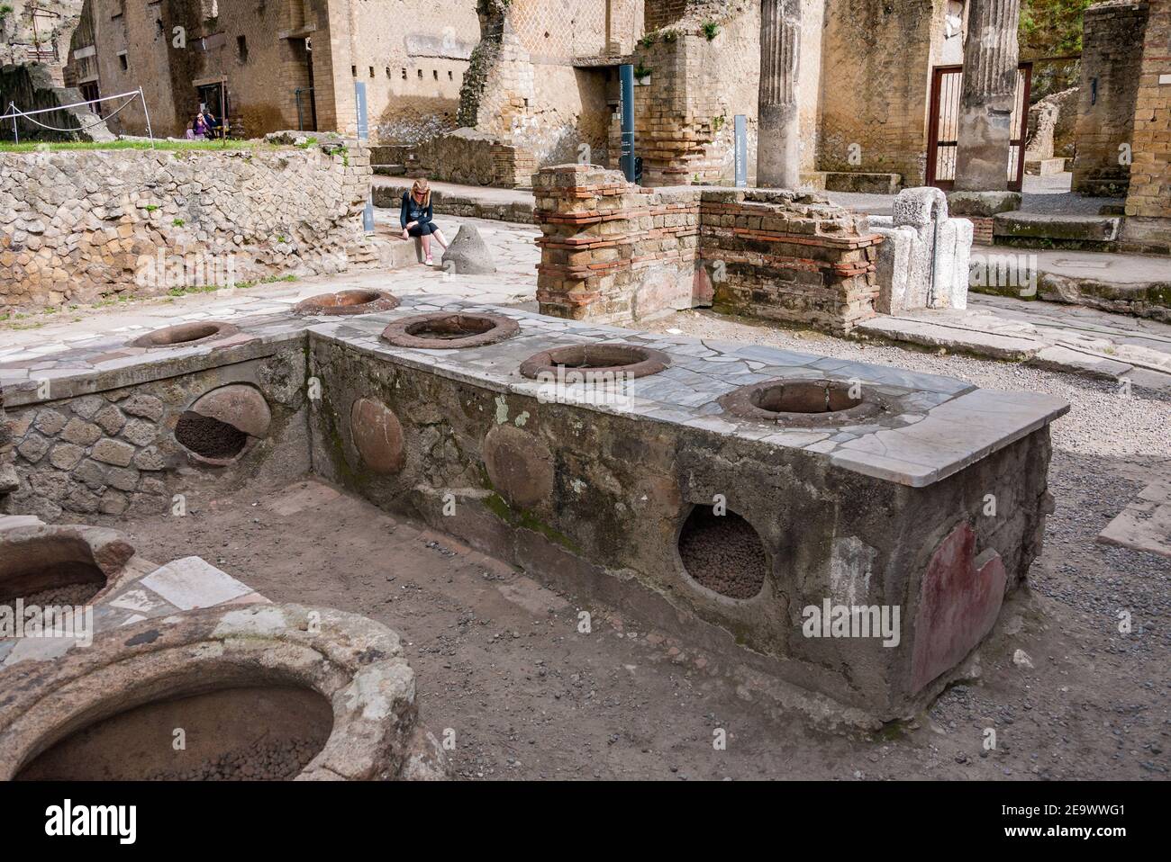 Herculaneum ruins, ancient Roman fishing town buried by the eruption of ...