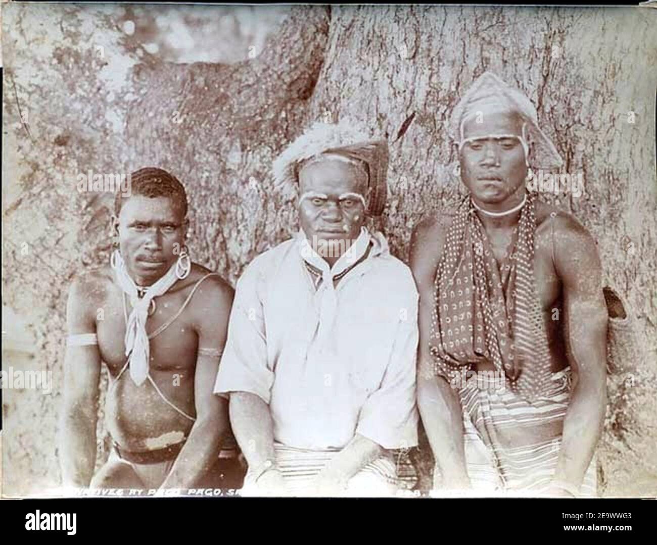 Natives of Savo Island, Guadalcanal, Solomon Islands Stock Photo - Alamy