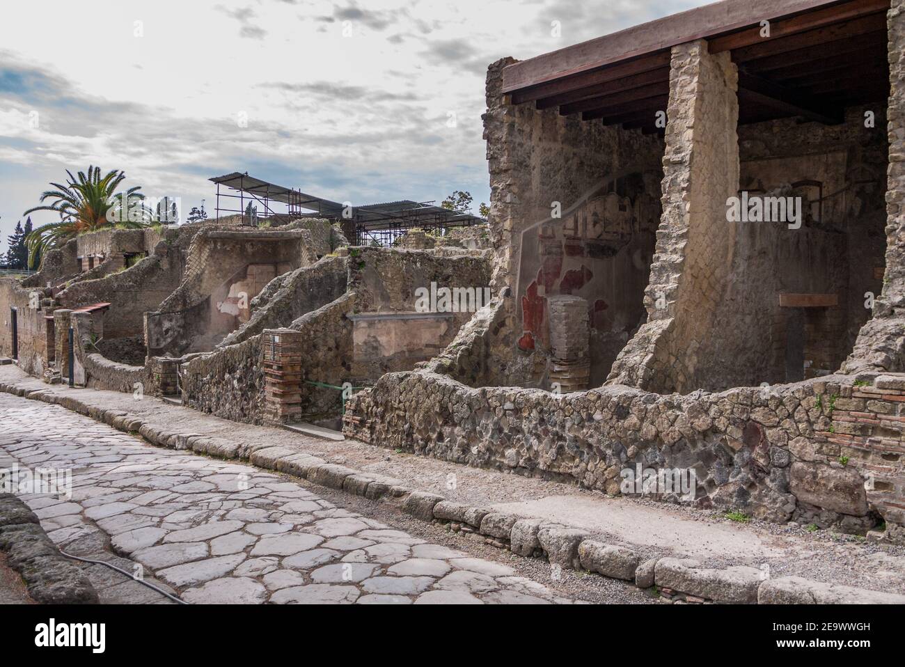 Herculaneum ruins, ancient Roman fishing town buried by the eruption of ...