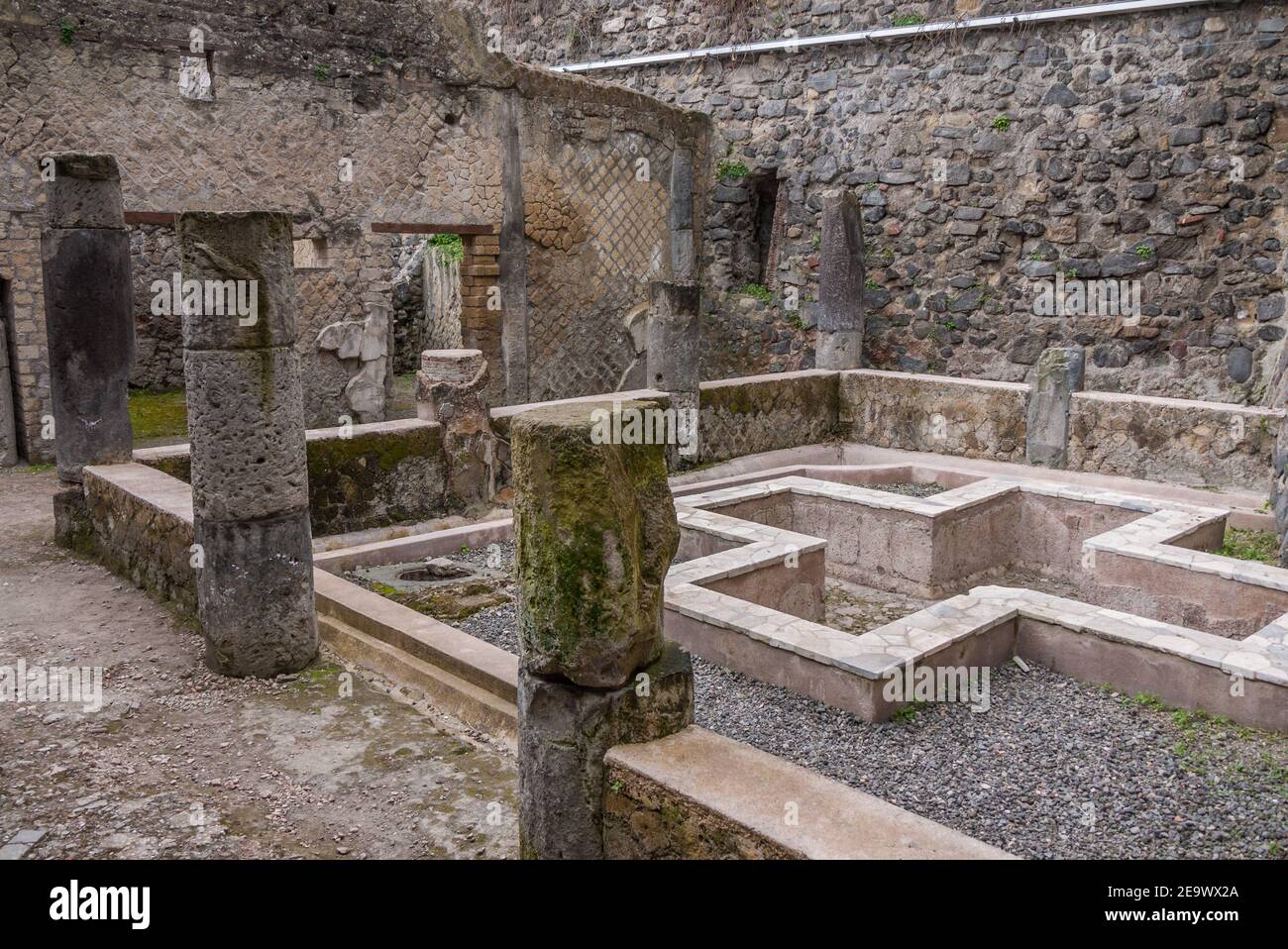 Herculaneum ruins, ancient Roman fishing town buried by the eruption of ...