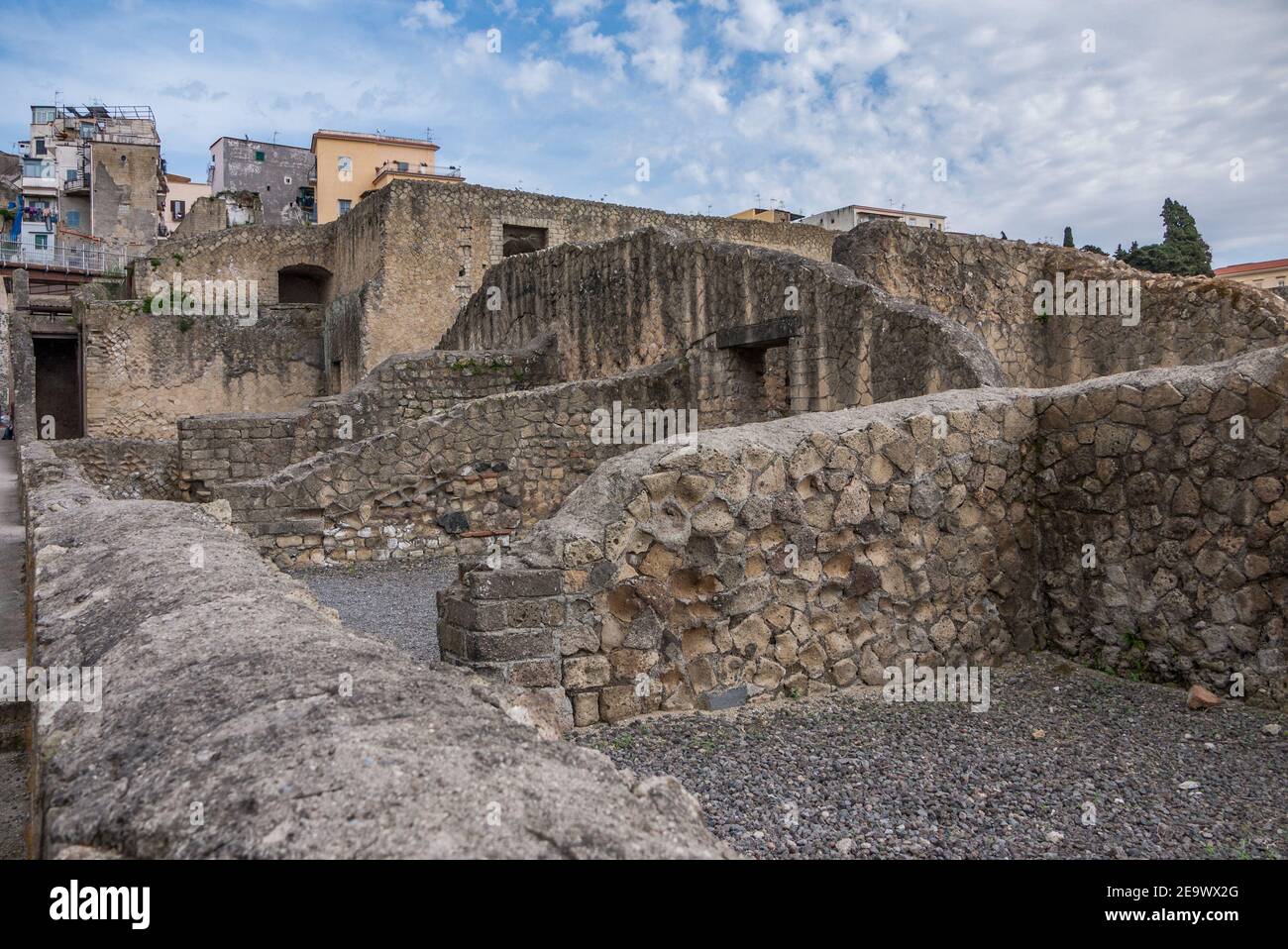 Herculaneum ruins, ancient Roman fishing town buried by the eruption of ...