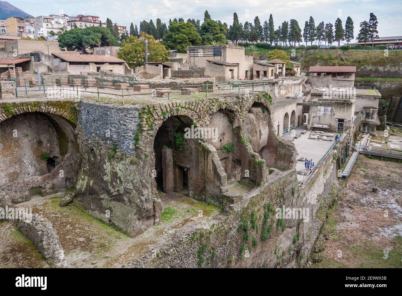 Herculaneum ruins, ancient Roman fishing town buried by the eruption of ...