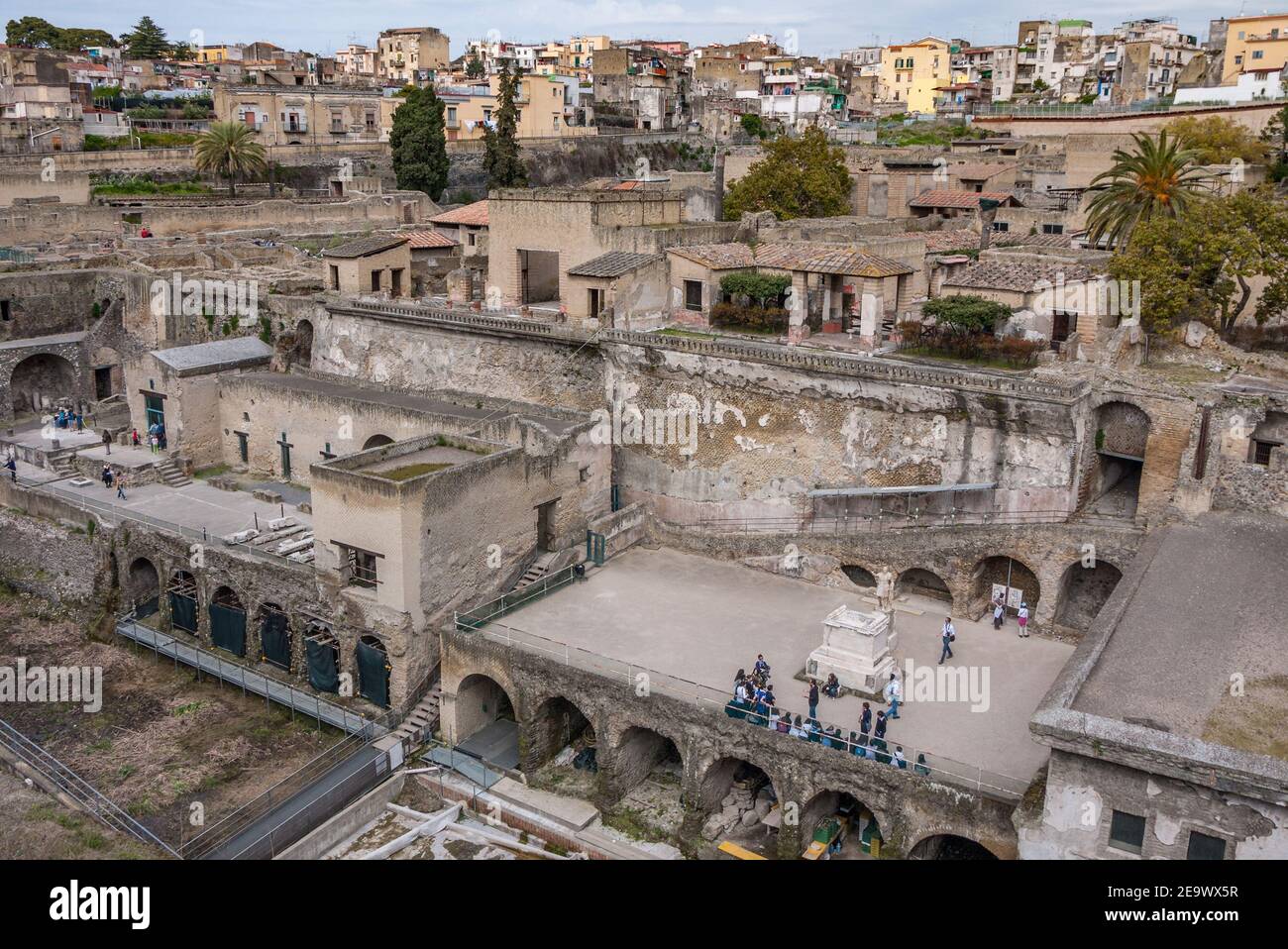 Herculaneum ruins, ancient Roman fishing town buried by the eruption of ...