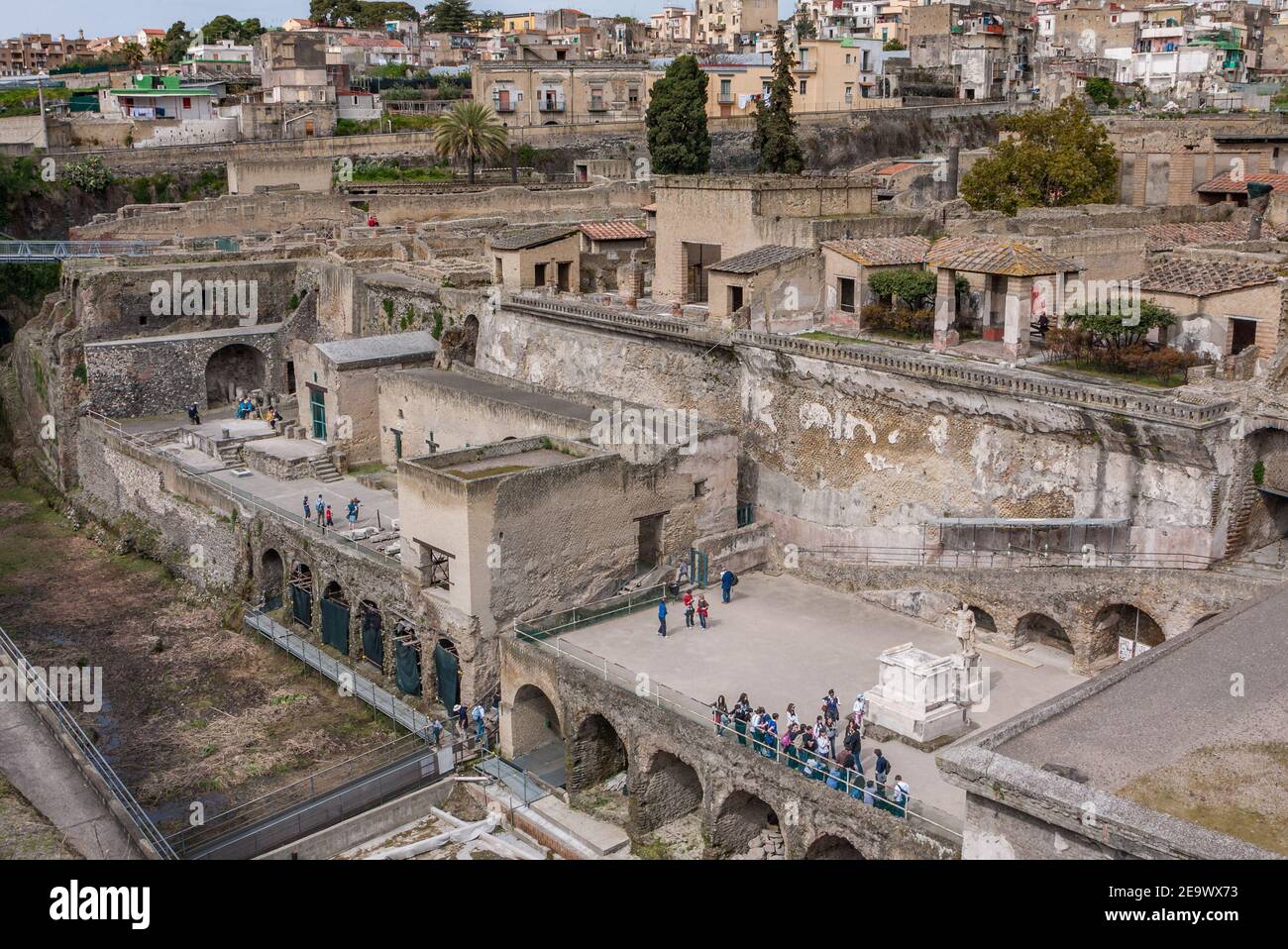 Herculaneum ruins, ancient Roman fishing town buried by the eruption of ...