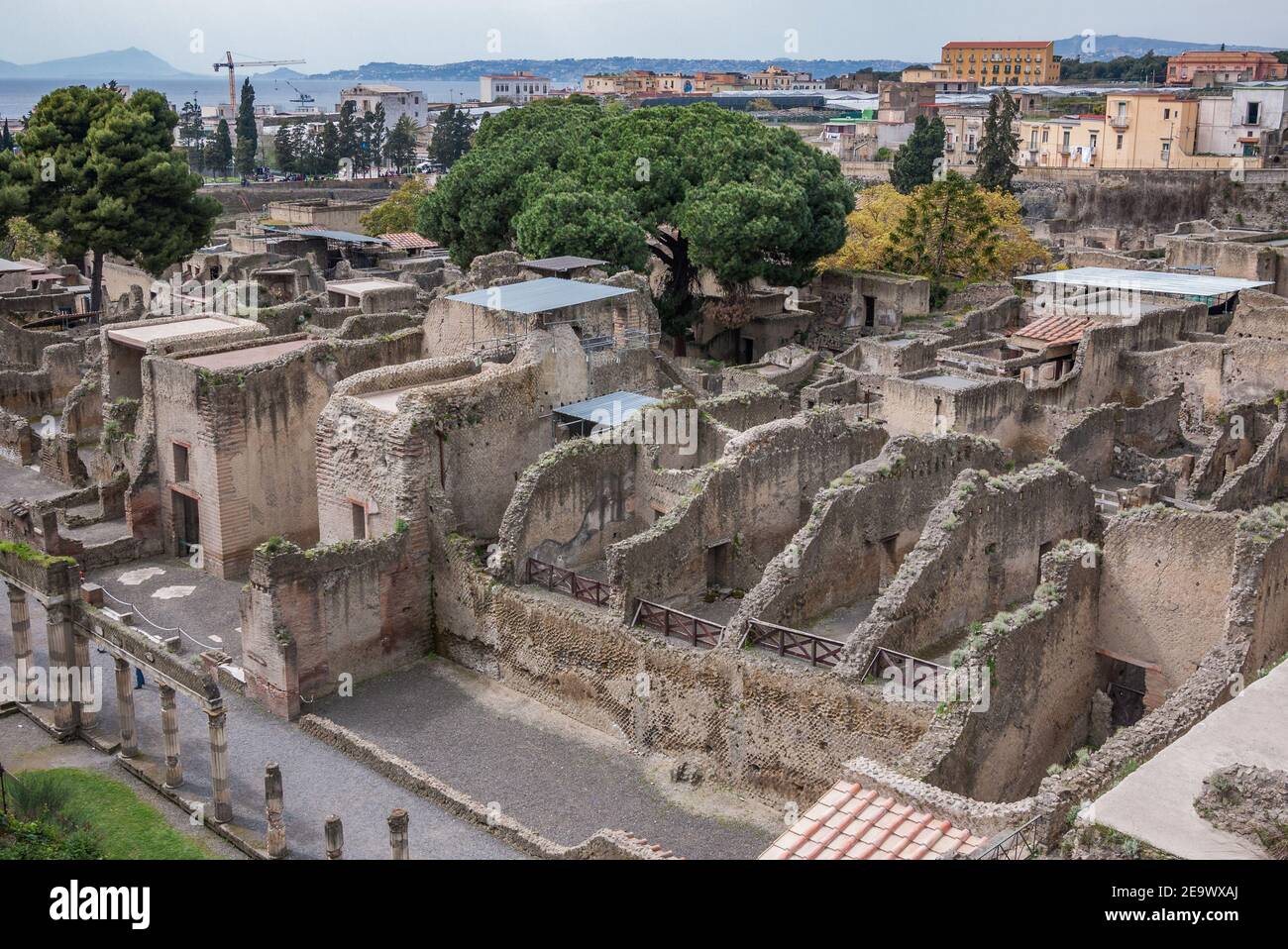 Herculaneum ruins, ancient Roman fishing town buried by the eruption of ...