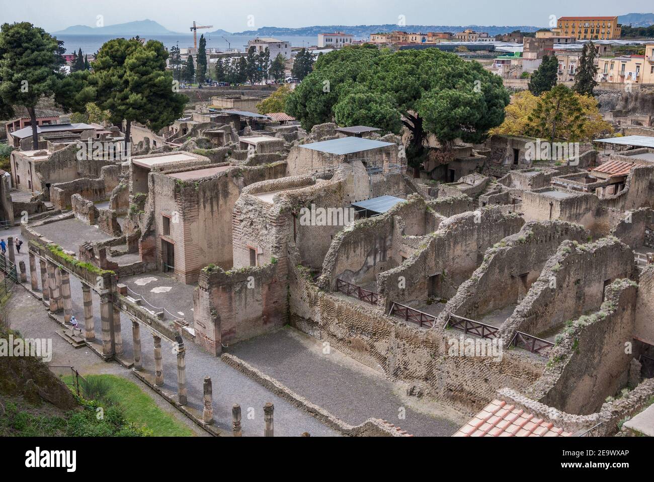 Herculaneum ruins, ancient Roman fishing town buried by the eruption of ...