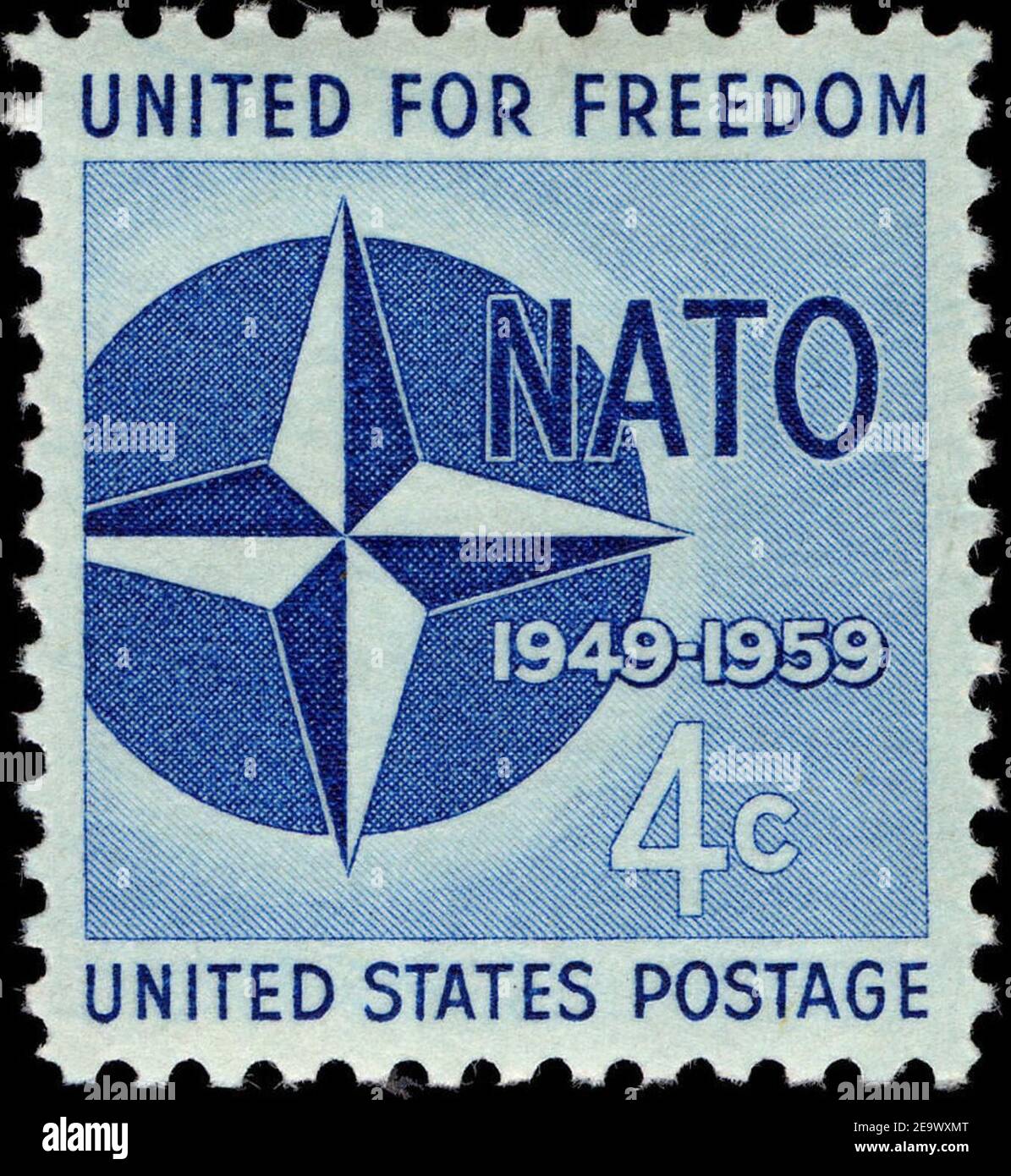 NATO 4c 1959 issue U.S. stamp Stock Photo - Alamy