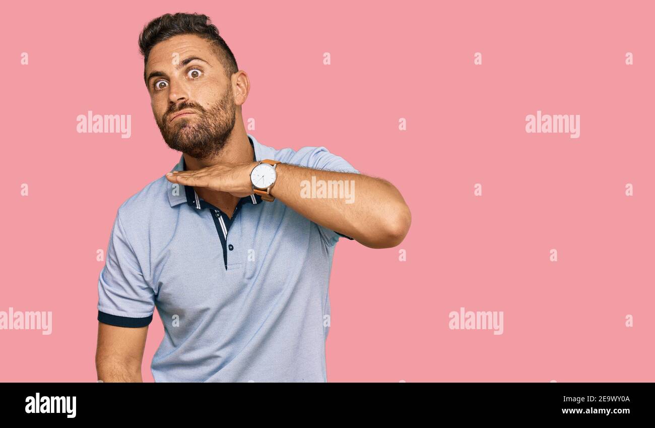 Cut throat gesture hi-res stock photography and images - Alamy