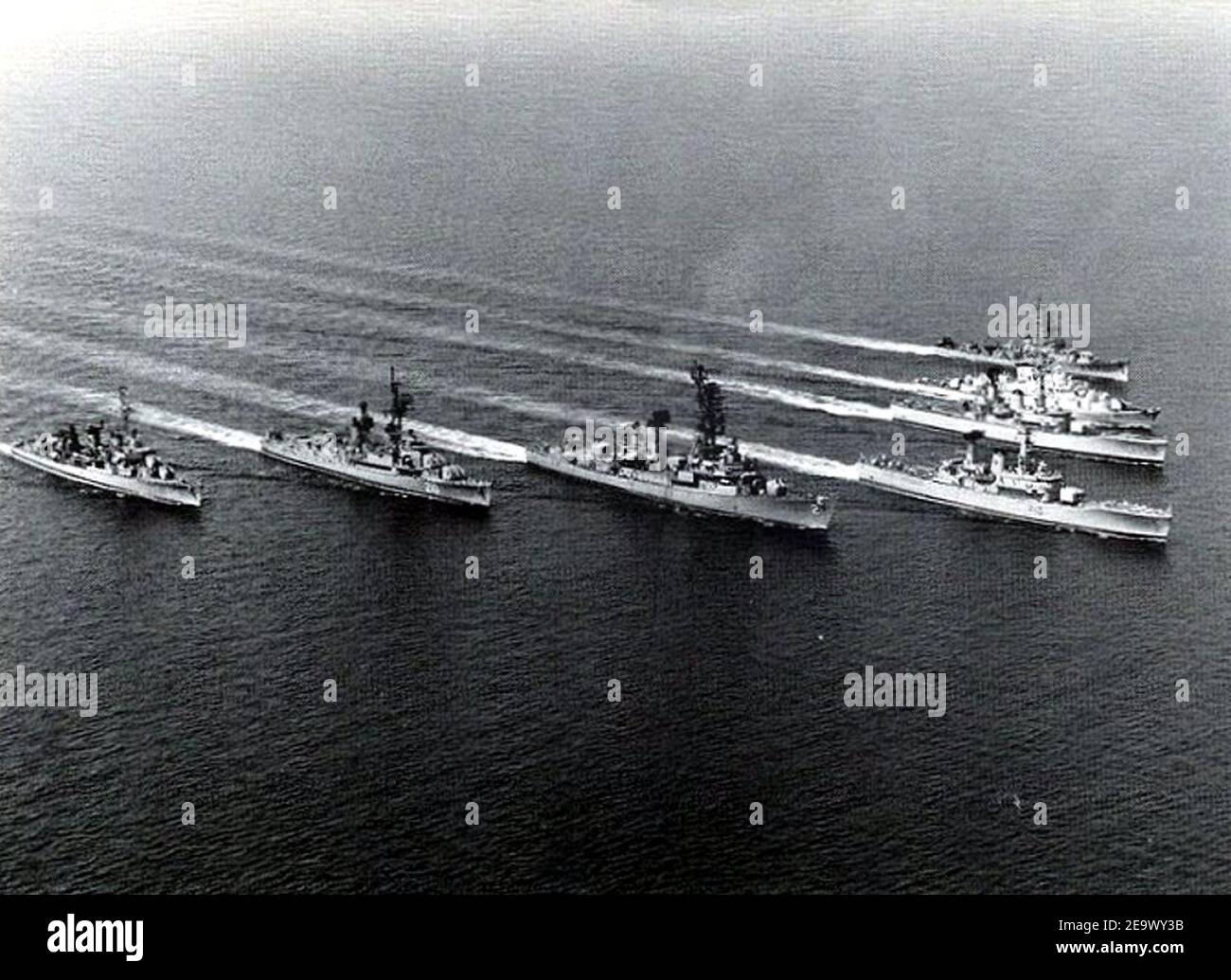 NATO Standing Naval Force ships underway in the Mediterranean Sea, in ...