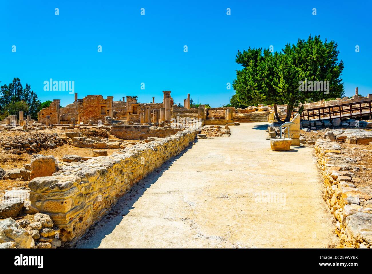 Ruins at compound of the temple of Apollo Hylates on Cyprus Stock Photo ...