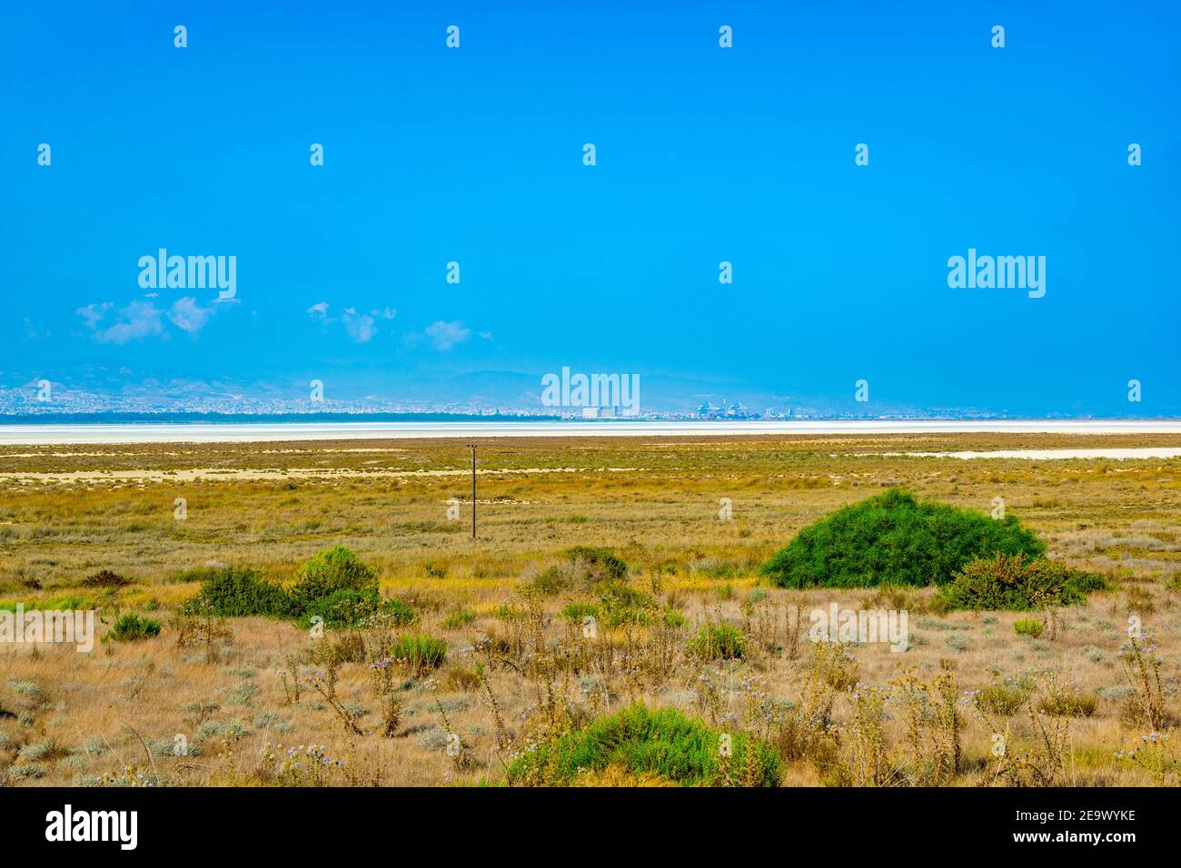 Akrotiri salt lake dried during summer, Cyprus Stock Photo - Alamy