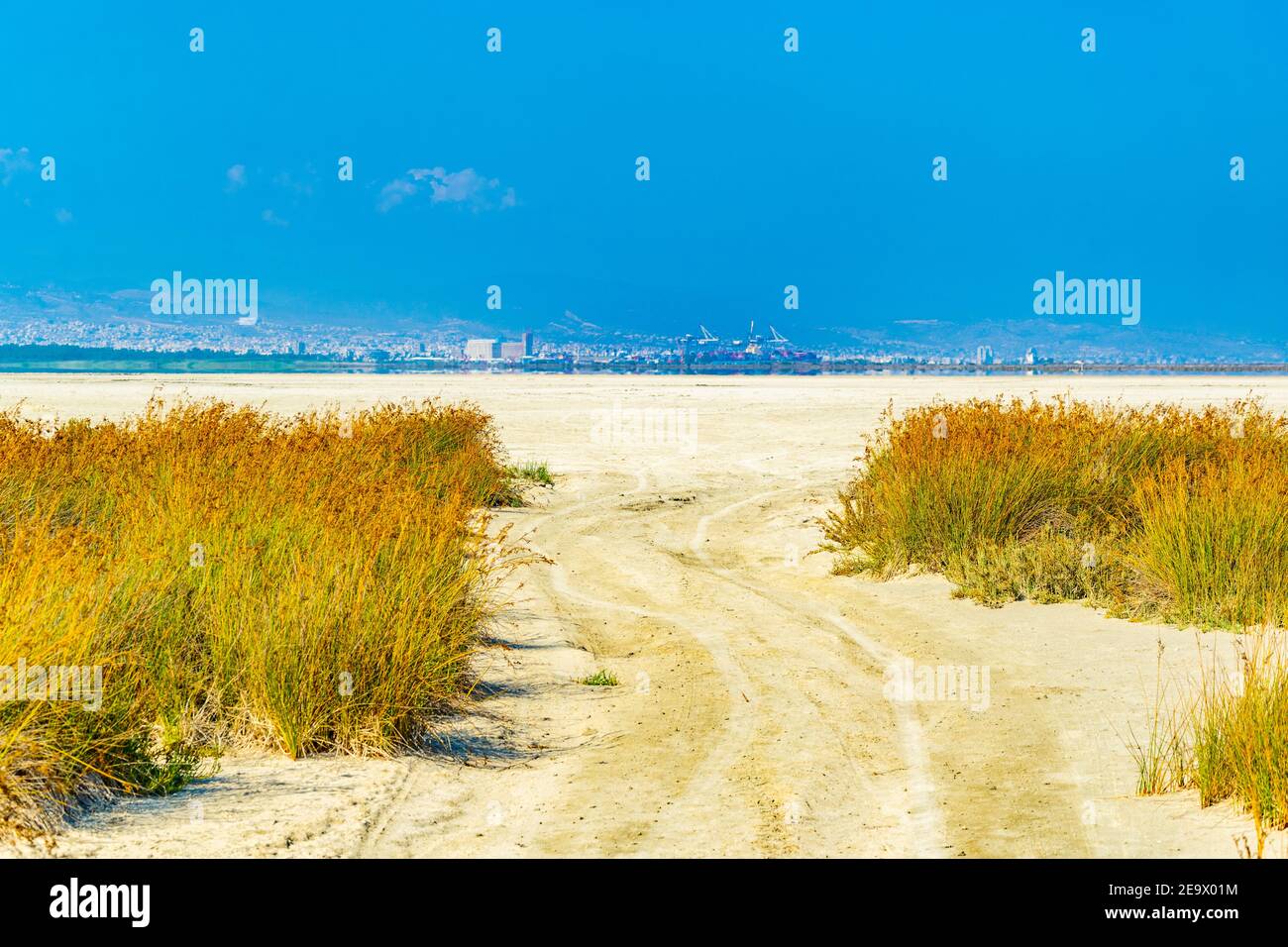 Akrotiri salt lake hi-res stock photography and images - Alamy