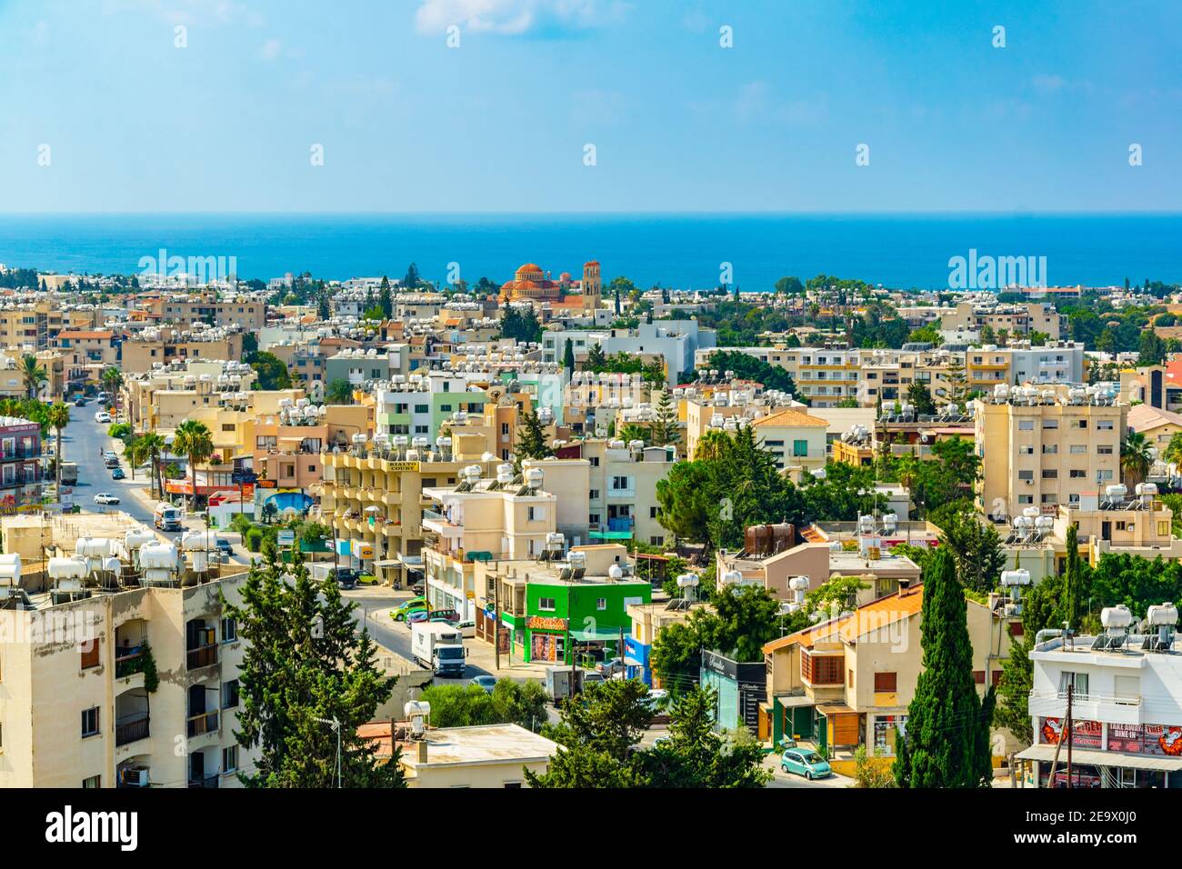 Aerial view of Paphos, Cyprus Stock Photo - Alamy