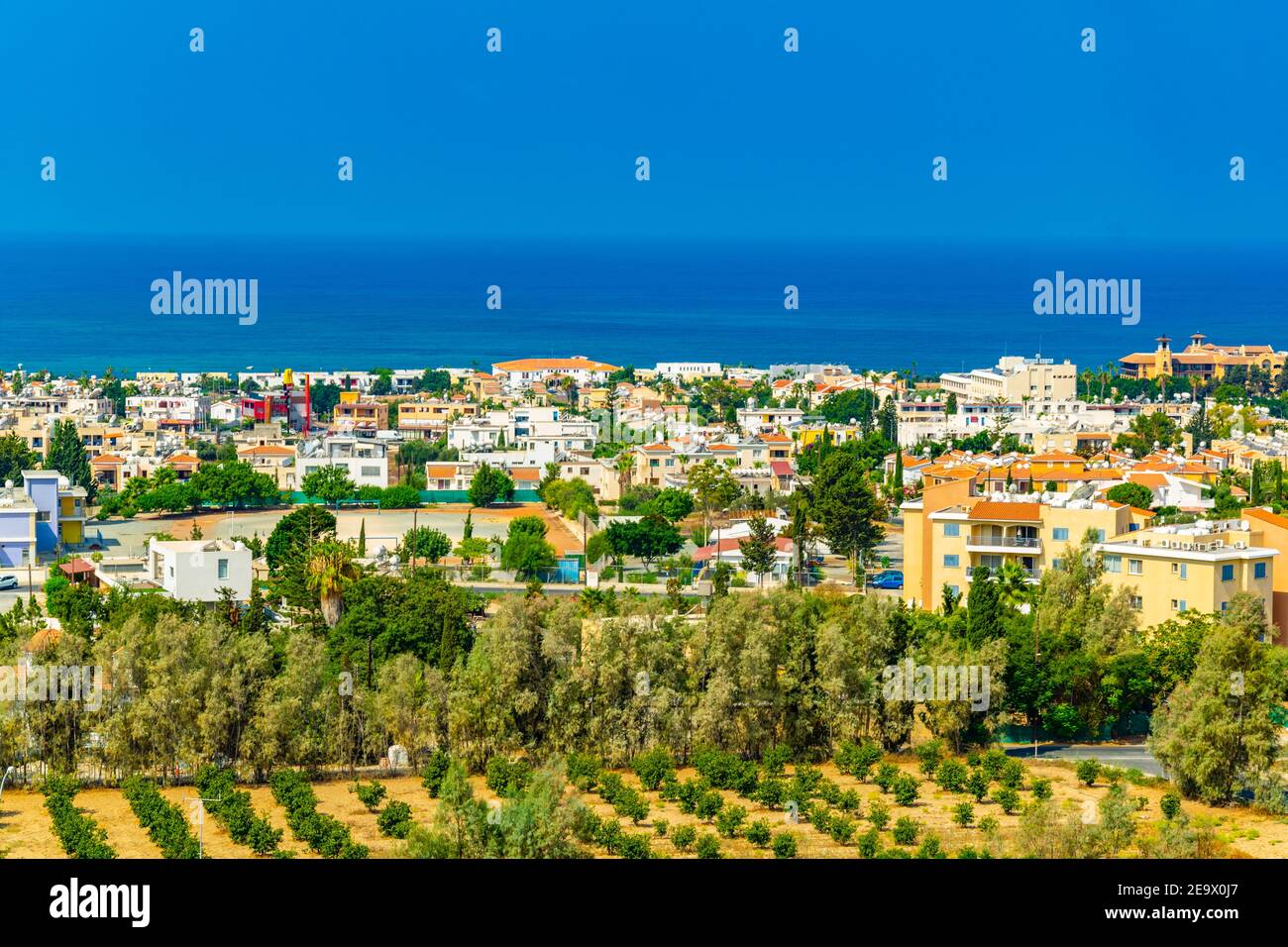 Aerial view of Paphos, Cyprus Stock Photo - Alamy