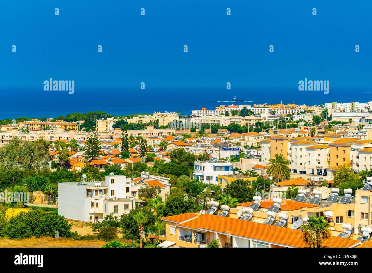 Aerial view of Paphos, Cyprus Stock Photo - Alamy