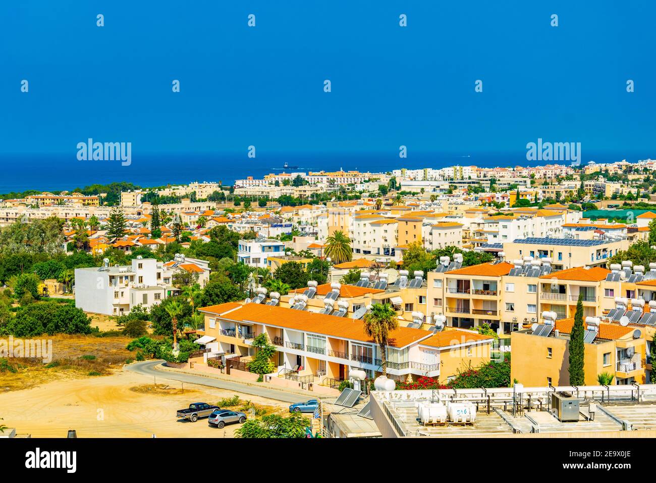 Aerial view of Paphos, Cyprus Stock Photo - Alamy