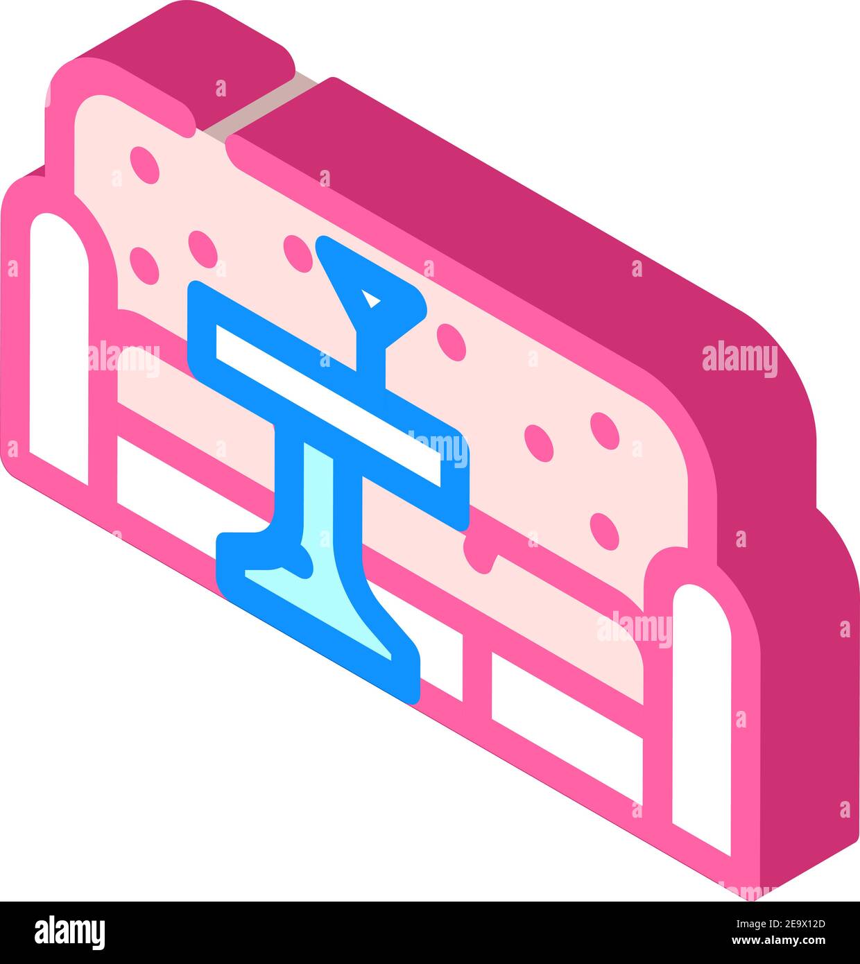 lounge area isometric icon vector illustration color Stock Vector Image ...