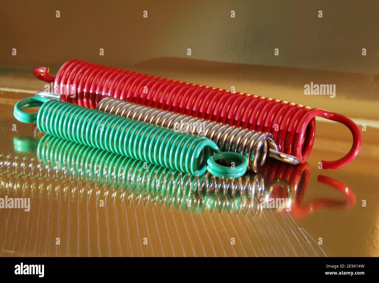 Metal springs in different sizes Stock Photo - Alamy