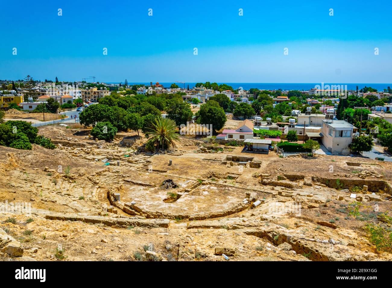 Ruins of an ancient roman theatre in Paphos, Cyprus Stock Photo - Alamy