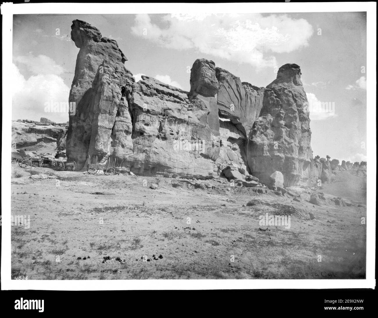 Natural rock towers Black and White Stock Photos & Images - Alamy