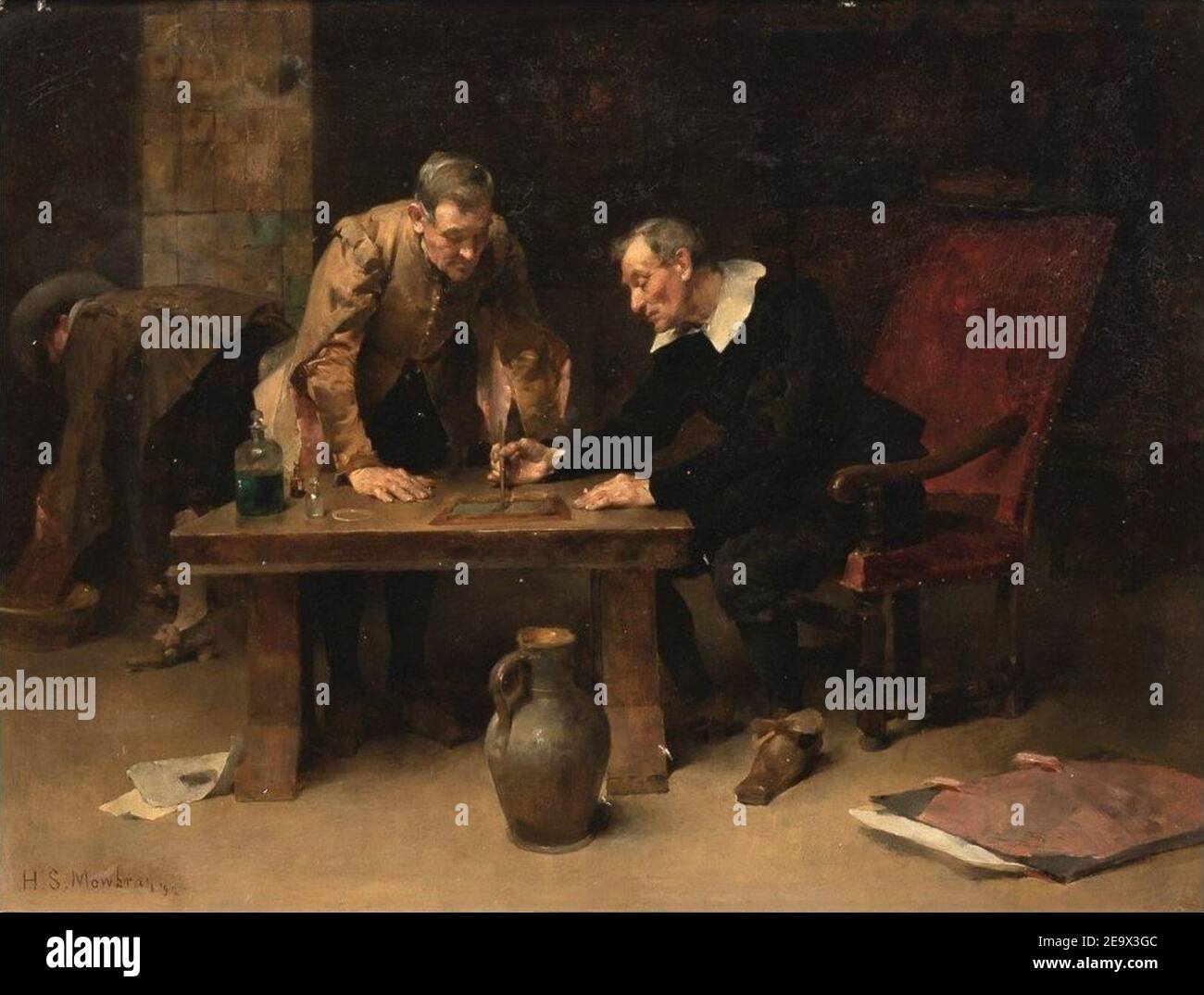 The Aquafortists by Henry Siddons Mowbray, 1892 Stock Photo - Alamy