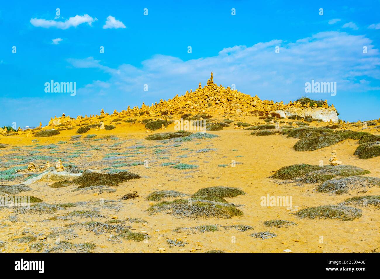 Stone pyramides at Tombs of the kings on Paphos, Cyprus Stock Photo - Alamy