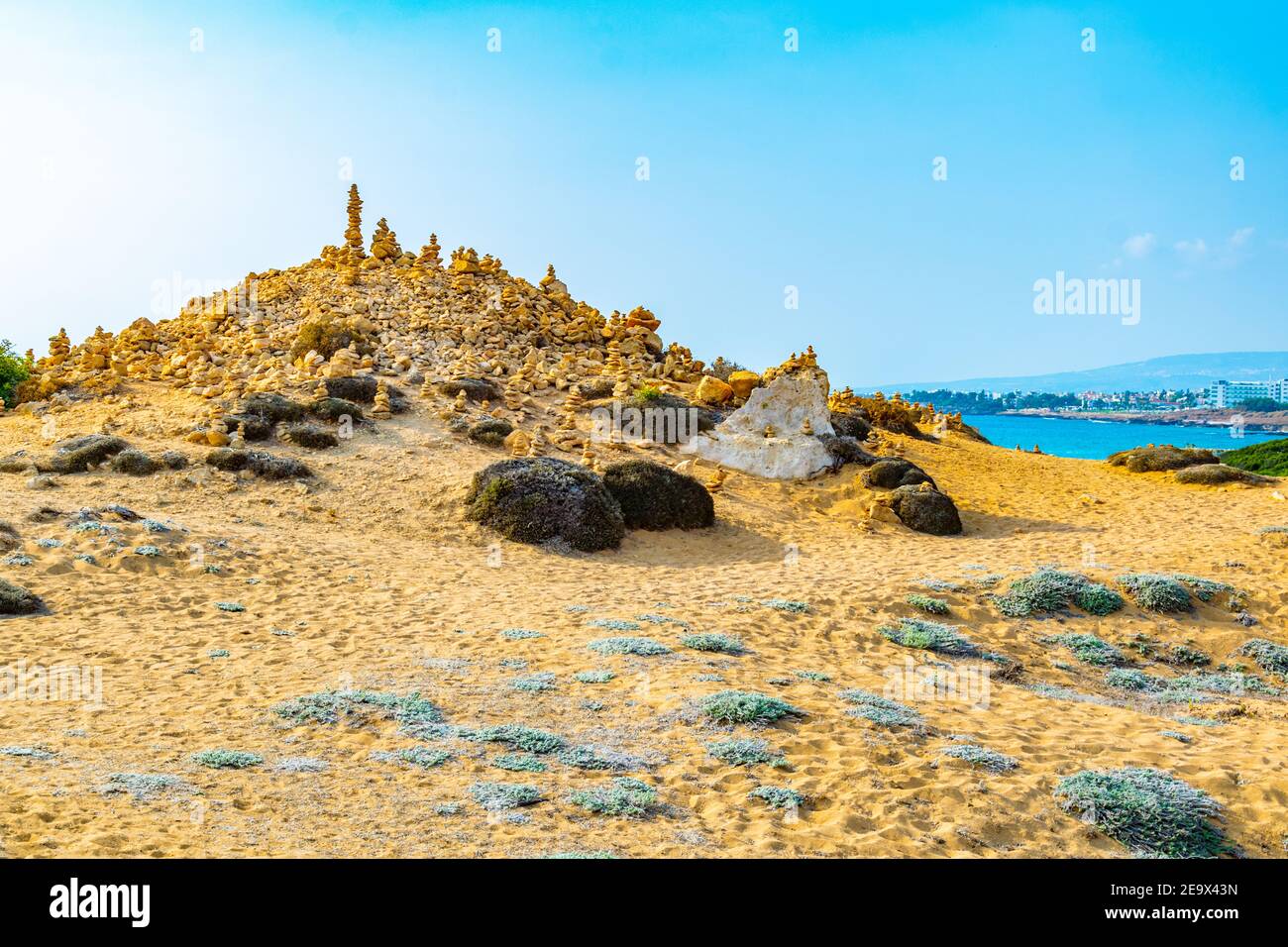 Stone pyramides at Tombs of the kings on Paphos, Cyprus Stock Photo - Alamy
