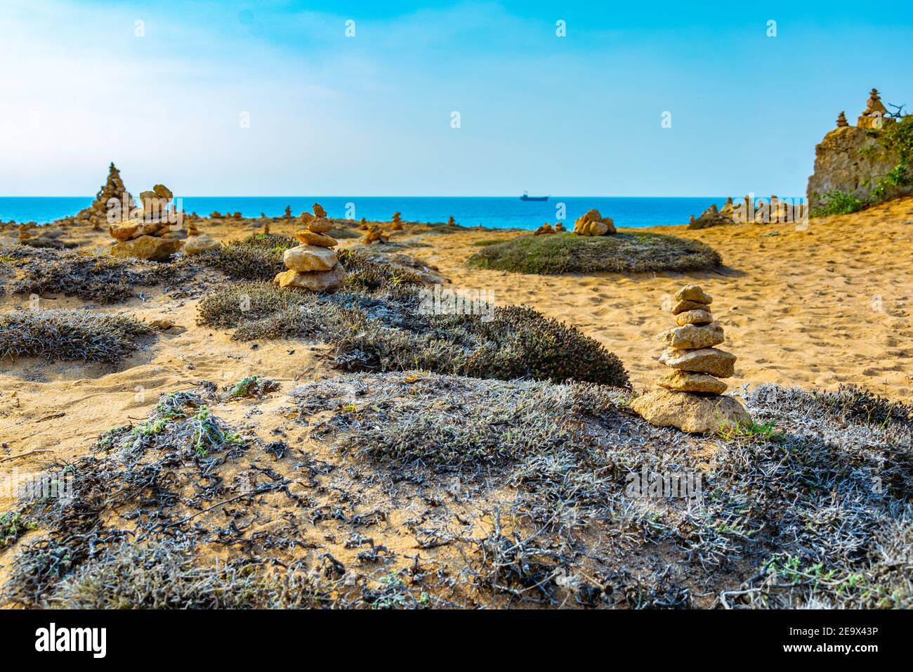 Stone pyramides at Tombs of the kings on Paphos, Cyprus Stock Photo - Alamy