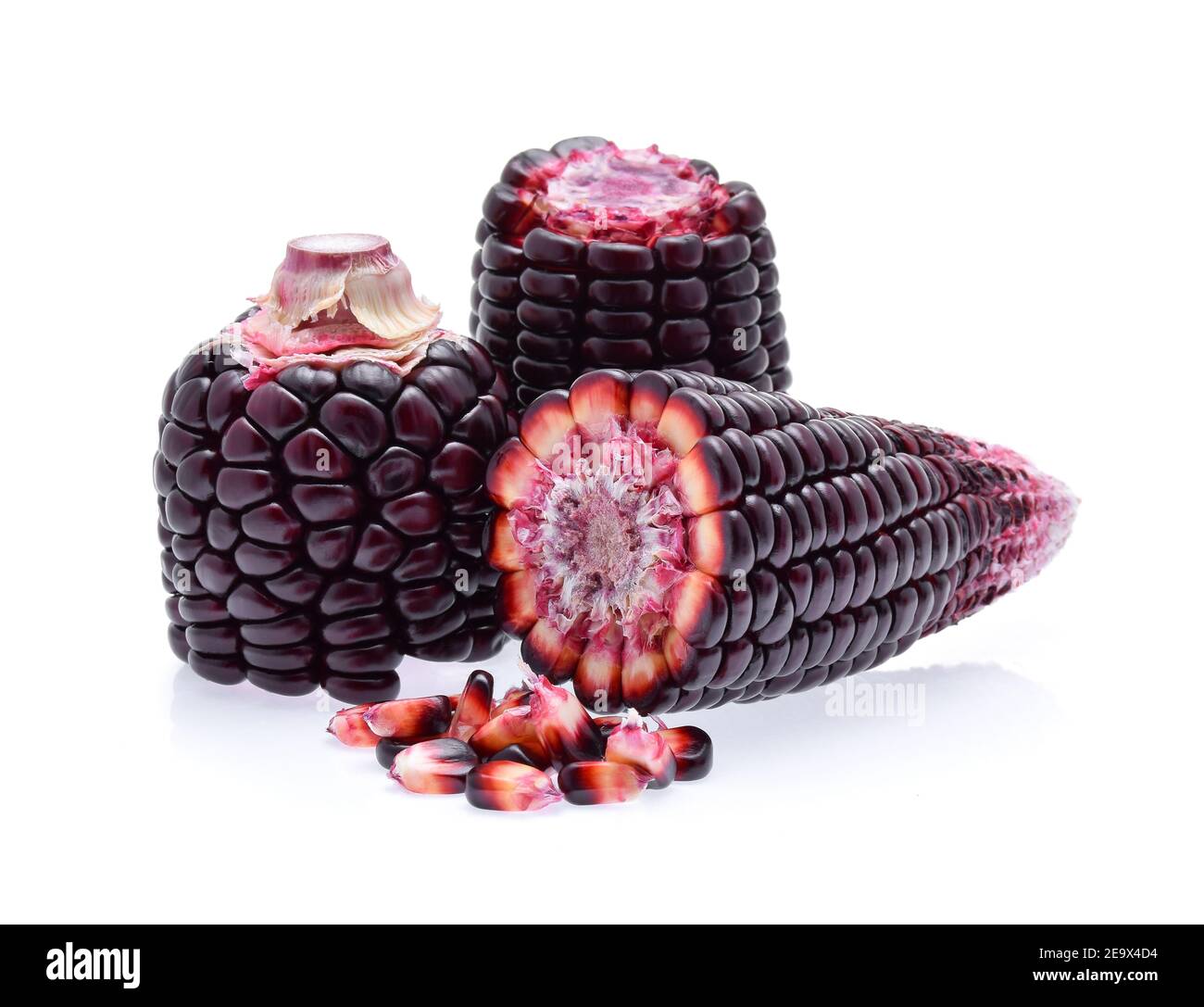 purple corn isolated on white background Stock Photo - Alamy