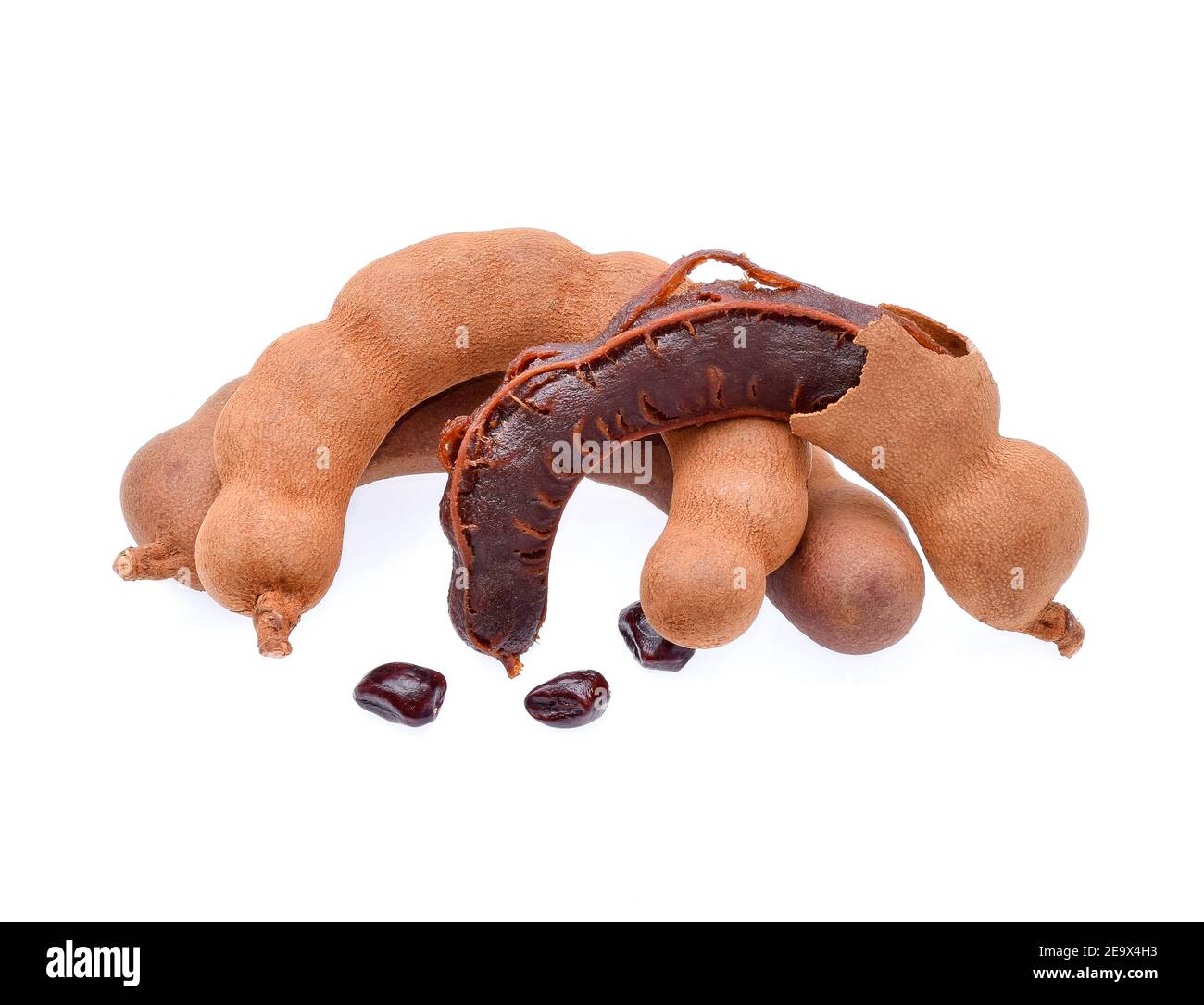 Sweet tamarind isolated on white background Stock Photo - Alamy