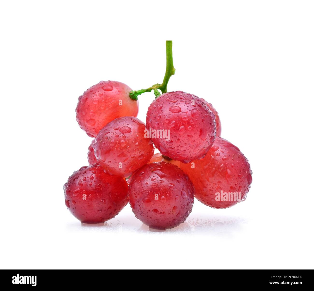 red grapes and water drops isolated on white background Stock Photo - Alamy