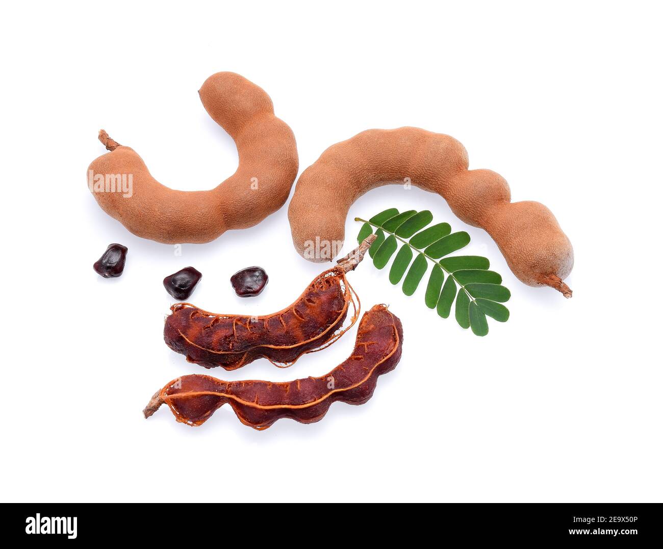 Sweet tamarind isolated on white background Stock Photo - Alamy