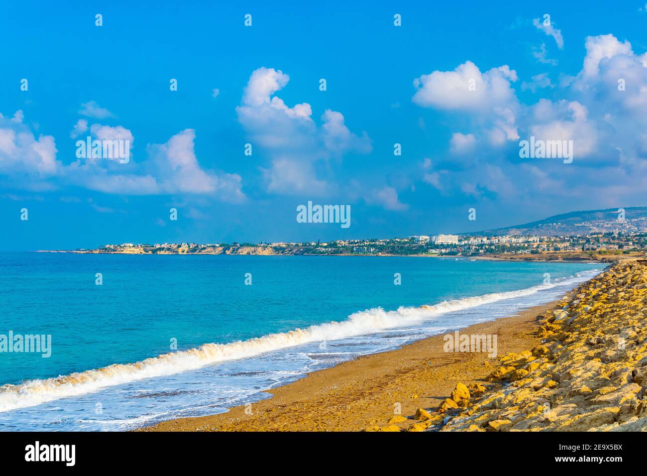 Cityscape of Coral Bay on Cyprus Stock Photo - Alamy