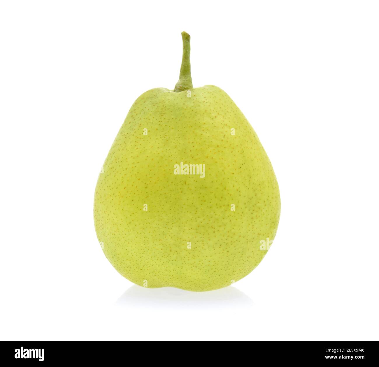 Green pear isolated on white background Stock Photo - Alamy