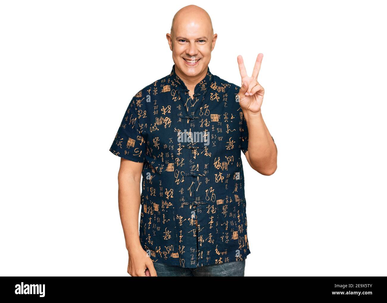 Bald man winking hi-res stock photography and images - Alamy