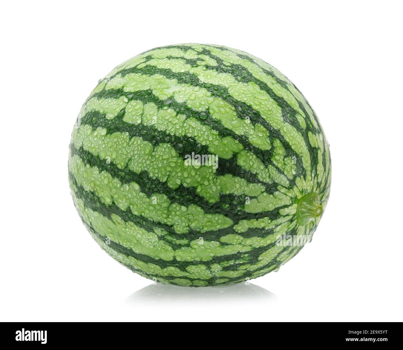 Watermelon with drops of water isolated on white background Stock Photo ...