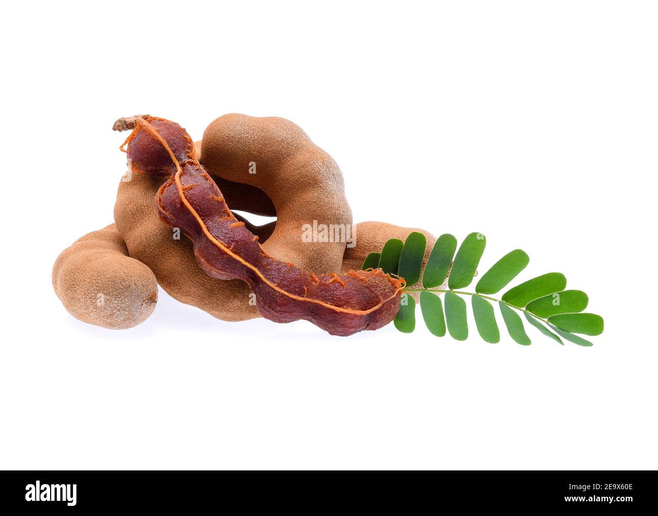 Sweet tamarind isolated on white background Stock Photo - Alamy