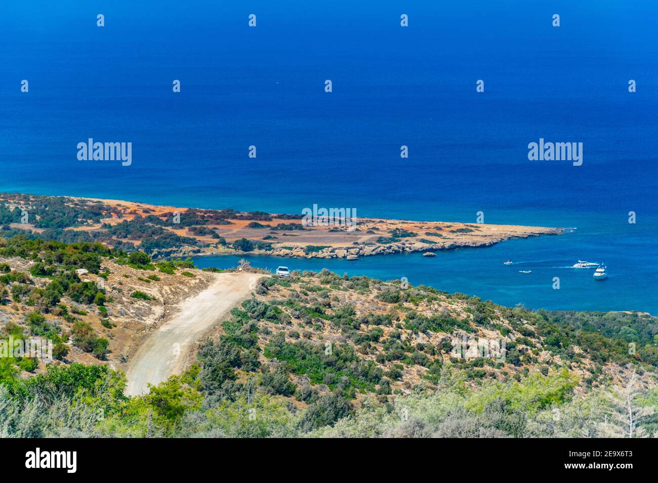 Blue lagoon at Akamas peninsula on Cyprus Stock Photo - Alamy