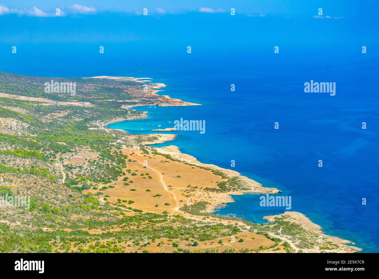 Aerial view akamas peninsula hi-res stock photography and images - Alamy