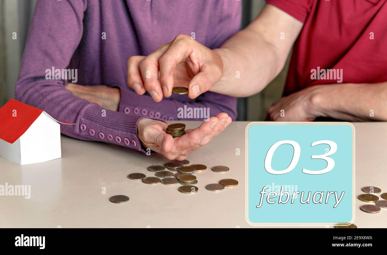 February 3, 3rd day of month. Reminder to plan family budget together ...