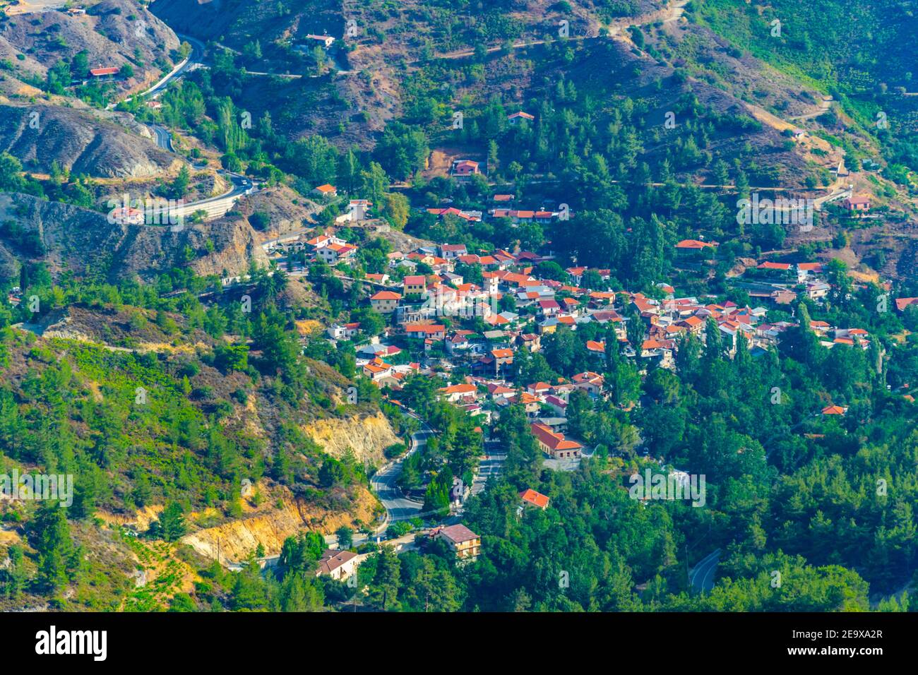 Pano Platres village on Cyprus Stock Photo - Alamy