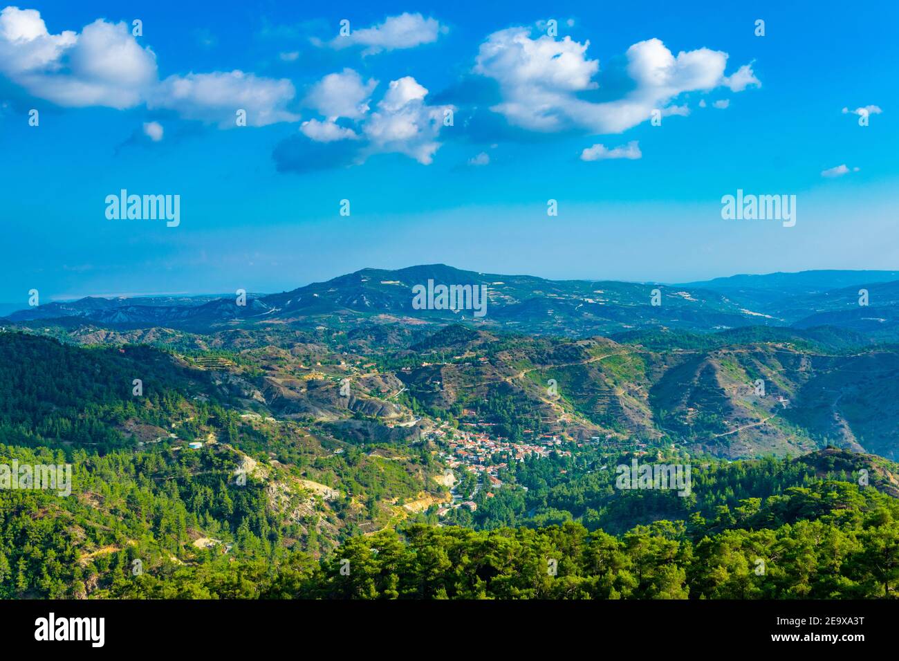 Pano Platres village on Cyprus Stock Photo - Alamy