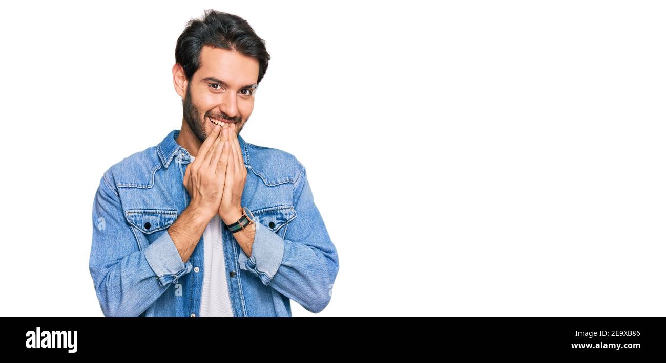 Embarrassed giggling Cut Out Stock Images & Pictures - Alamy