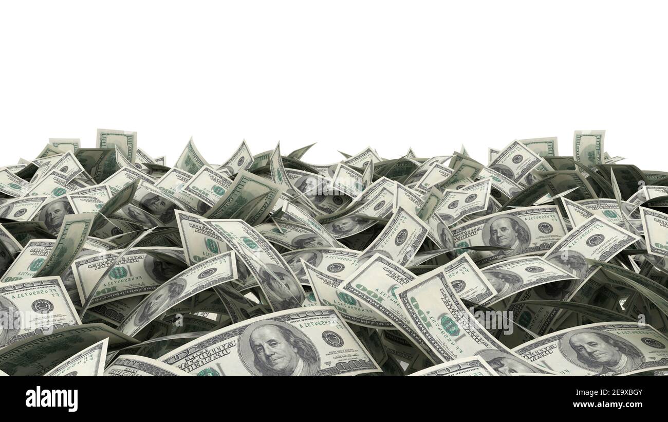 Money background with white copy space area Stock Photo - Alamy