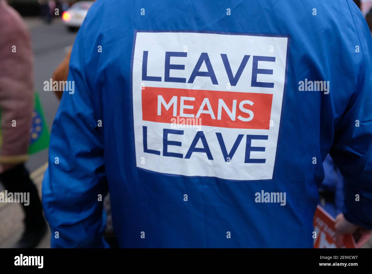 Leave means leave flag hi-res stock photography and images - Alamy