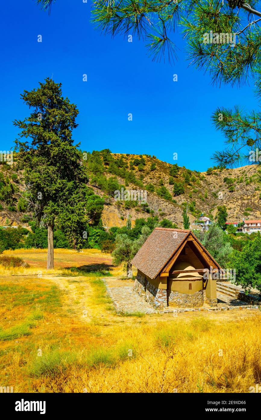 Archangelos Michael chapel at Galata, Cyprus Stock Photo - Alamy