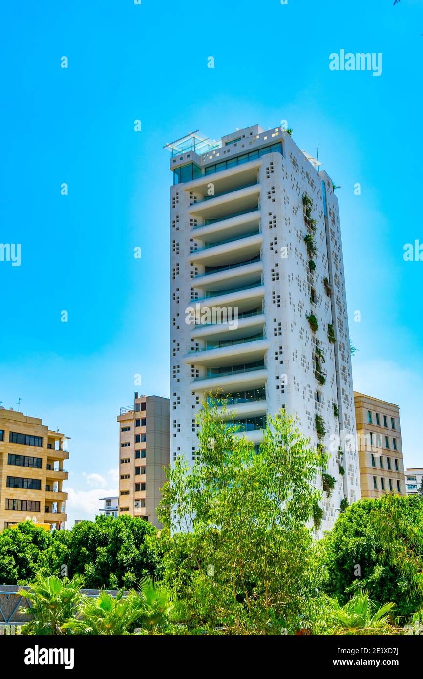 Tower 25 skyscraper in the center of Nicosia, Cyprus Stock Photo - Alamy